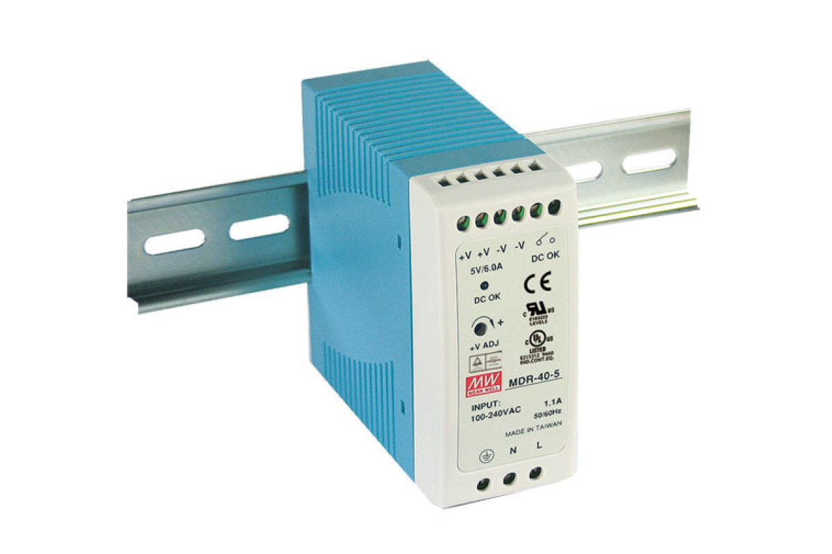 MDR-40-12 Mean Well Блок живлення 40 Вт, 12 В, 3.33 А На DIN-рейку